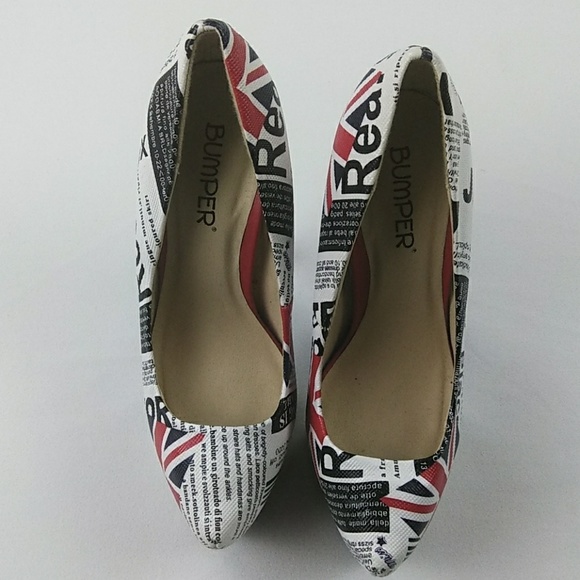 Bumper | Shoes | Bumper Platform Stiletto High Heel British Red | Poshmark